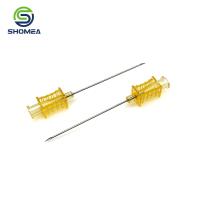 China Customized 20G Interventional Needle with Yellow Wing Hub for sale
