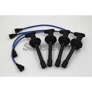 China T712S Lada Car Spark Plug Ignition Wire , Black Heat Resistant Spark Plug Wires for sale