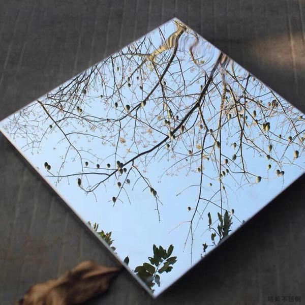 Quality Thin Stainless Steel Mirror Panel Lightweight Bendable For DIY Decor And Furniture Inlays for sale
