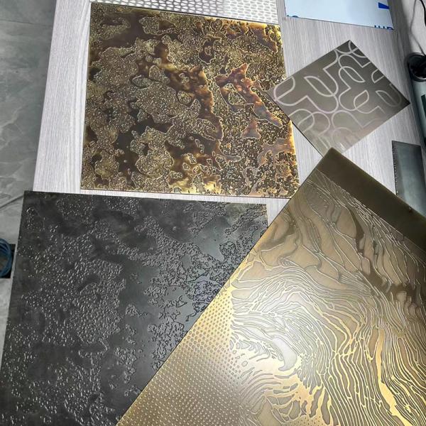 Quality Thin Gauge Etched Stainless Steel Plates Lightweight For Electronic Device Back Covers for sale