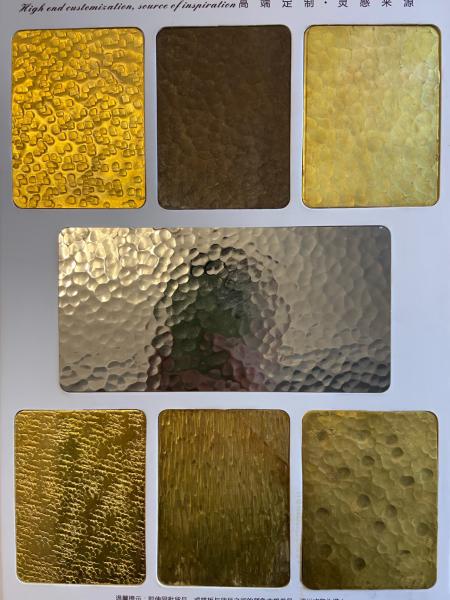 Quality Multi Style Hand Hammered Finish Stainless Steel Plates Modern Interior Themes for sale