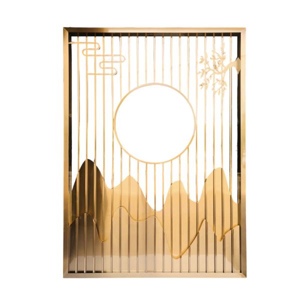 Quality Heavy Duty Stainless Steel Screen Partition Freestanding Metal Room Divider Easy Assemble for sale