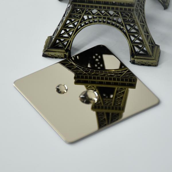 Quality Mirror Gold Stainless Steel Sheet 4x8ft Scratch Resistant For Hotel Lobbies Displays for sale