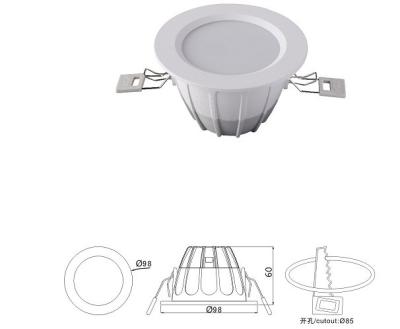 Cina Soffitto regolabile amichevole di Eco 4 W il piccolo ha montato Downlights 2800K/4000K/6000K in vendita
