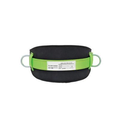 Cina il nero di verde di protezione di caduta della cinghia del corpo di 45mm 2pcs D Ring Full Harness Safety Belt in vendita