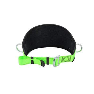 Cina il nero di verde di protezione di caduta della cinghia del corpo di 45mm 2pcs D Ring Full Harness Safety Belt in vendita
