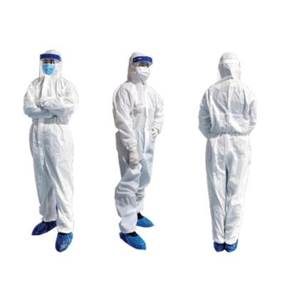 Cina Tuta protettiva eliminabile Kit With Hood del PPE della tuta 45gsm SMS di 2XL 3XL in vendita