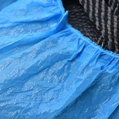 Cina Il peso leggero blu dell'ospedale non slitta le scarpe eliminabili copre il film 20GSM per all'interno in vendita