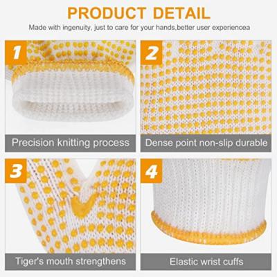 China L XL XXL Wear Resistant Hand Cotton Gloves Safety Non Slip Work Gloves for sale