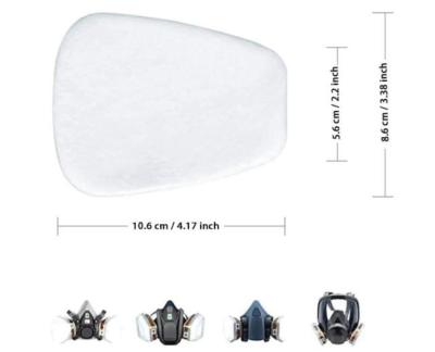 China Particle Filter P2 Cotton Dust Proof Respirator Accessories 0.32in for sale