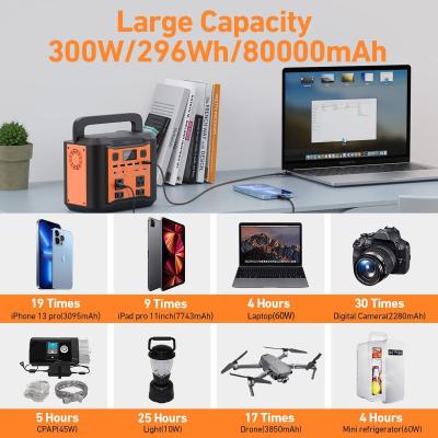 Cina 220V Portable Power Stations Camping 300W Portable Emergency Power Supply in vendita