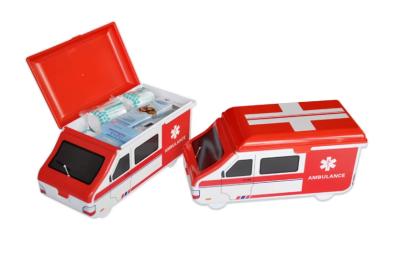 China Outdoor Ambulance-Shaped First Aid Kit with Custom Logo – Ideal for Medical & Emergency Use for sale