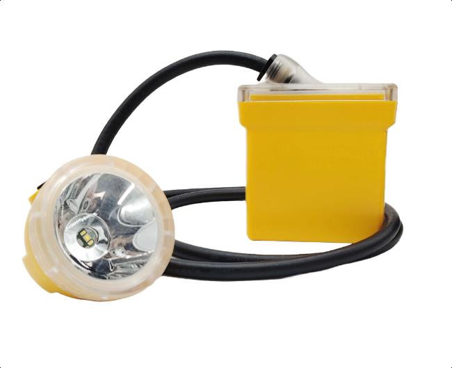 KL8M Miner Lamp front view showing LED lights and rugged construction