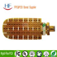 China FPC 1 Layer Flex PCB Circuit Board 0.2mm Thickness for Mobile Phone Yellow for sale