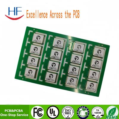 China 0.8mm verde inmersión de aceite oro módulo Bluetooth de medio agujero tablero Pcb Pcba en venta