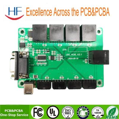 Cina 4 strati FR4 PCB assemblaggio con maschera di saldatura verde 1 oz rame 1.6 mm PCBA per il controllo dell'industria in vendita