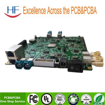 Cina 4 strati 1.6mm assemblaggio PCB elettronico con maschera di saldatura verde AOI e prova a raggi X PCBA per dispositivi di rete in vendita