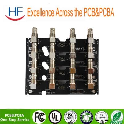 Cina Assemblaggio di PCB a 4 strati FR4 con maschera di saldatura nera e finitura superficiale HASL PCBA per laboratorio online in vendita