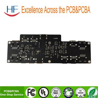 China Associação de PCB de máscara de solda preta personalizada com placa de 1,6 mm e 1 oz de cobre PCBA para plataforma de laboratório online à venda
