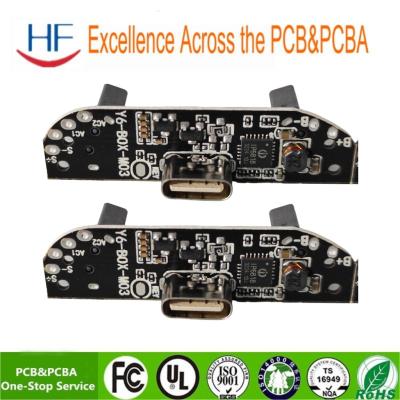 中国 Bluetooth イヤホンワイヤ レッサーホン充電器 PCB PCBA 大量生産 1.0mm ボード厚さと1オンス銅厚さ 販売のため
