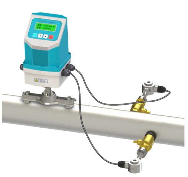 Quality Digital Ultrasonic Liquid Flowmeters Pipe Type Ultrasonic Flow Meter for Water for sale