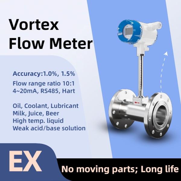 Quality DN25 Flow Meter Transmitter Vortex Flow Meters for Lpg Steam Flowmeter ANSI for sale