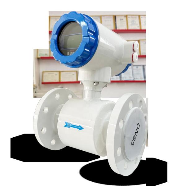 Quality High Accuracy Seawater Sanitary Milk Beer Liquid Electromagnetic Flow Meter for sale