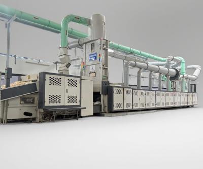 Китай Линейка машин для переработки отходов твердых текстильных тканей продается