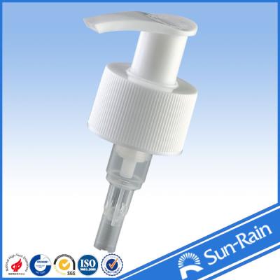 Cina pompa di plastica della lozione del cosmetico di 28mm con chiusura costolata in vendita
