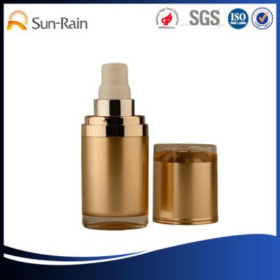 Cina Bottiglia senz'aria acrilica di lusso della pompa per i cosmetici CON forma su misura di dimensione in vendita