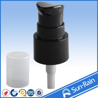 Cina Pompa cosmetica di plastica nera della bottiglia della lozione/pompa di trattamento con overcap in vendita