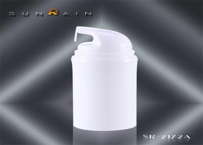 Cina Bottiglie senz'aria vuote rotonde con la pompa, contenitori d'imballaggio di viaggio per i cosmetici in vendita