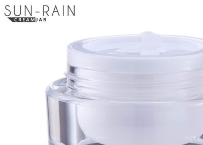 中国 アクリルPMMAの円形の空の化粧品はプラスチック構造の容器15ml 30ml SR-2302Aを震動させます 販売のため