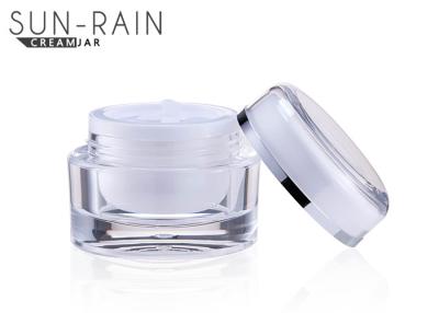中国 アクリルPMMAの円形の空の化粧品はプラスチック構造の容器15ml 30ml SR-2302Aを震動させます 販売のため