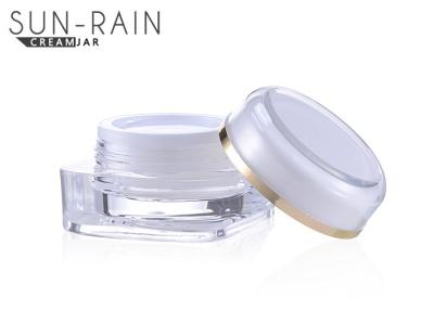 Cina Barattolo acrilico rotondo dei barattoli cosmetici di plastica su ordinazione di colore per uso SR-2382 di cura di pelle in vendita