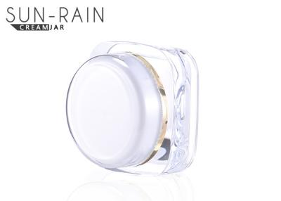 Cina Barattolo acrilico rotondo dei barattoli cosmetici di plastica su ordinazione di colore per uso SR-2382 di cura di pelle in vendita
