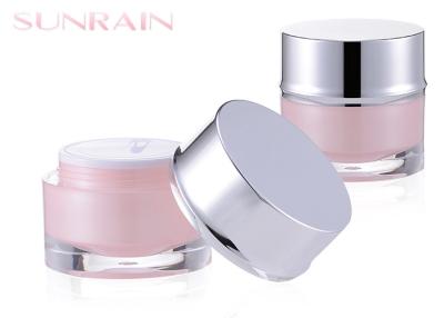 China Roze aangepaste kosmetische de opslagkruiken 5g 30g 50g 100g SR-2384B van PMMA Te koop