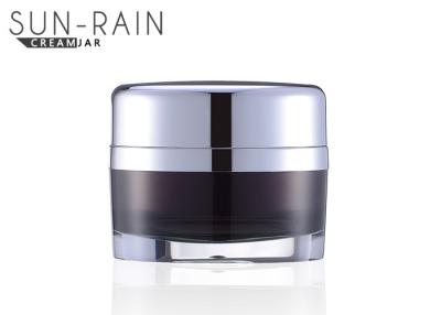 Cina I barattoli cosmetici di plastica neri di PMMA per cura di pelle cosmetica usano 30ML 50ML SR-2386 in vendita