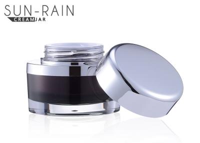 Cina I barattoli cosmetici di plastica neri di PMMA per cura di pelle cosmetica usano 30ML 50ML SR-2386 in vendita