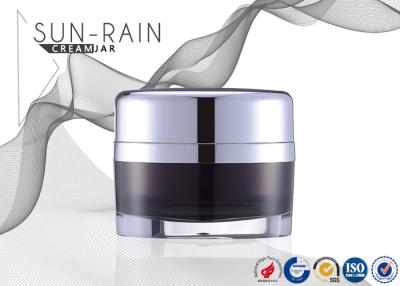 China Os frascos cosméticos plásticos pretos de PMMA para cuidados com a pele cosméticos usam 30ML 50ML SR-2386 à venda