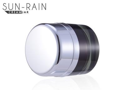 Cina I barattoli cosmetici di plastica neri di PMMA per cura di pelle cosmetica usano 30ML 50ML SR-2386 in vendita