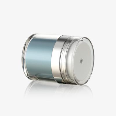 Cina Barattoli senz'aria riutilizzabili acrilici doppi della crema della bottiglia per crema in vendita