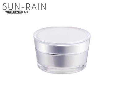 China El cosmético plástico de la pared doble vacía clara sacude el tarro poner crema SR2303A del cuidado de piel en venta