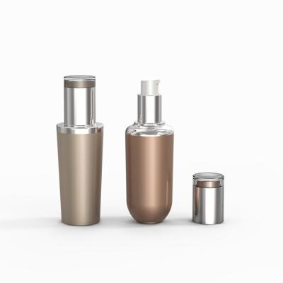 China Luxury MS ALU materials 15ml 30ml 50ml cosmetic skincare packaging plastic lotion bottle for sale