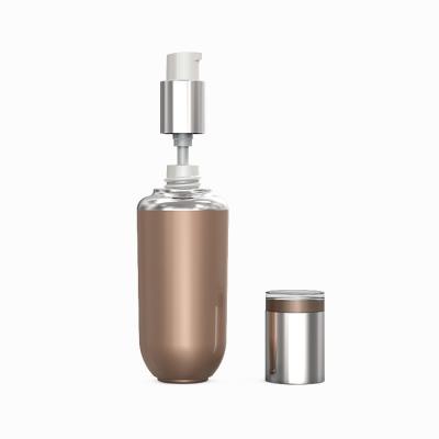 China Luxury MS ALU materials 15ml 30ml 50ml cosmetic skincare packaging plastic lotion bottle for sale