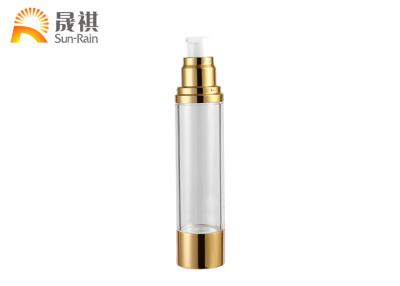 China De kosmetische van de de Pompfles van Aluinaairless Gouden Kraag ALS Fles SR-2108C van de Lichaamslotion Te koop