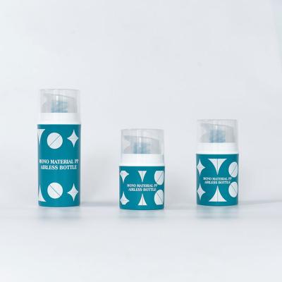 Cina Eco-friendly Multi Capacity Mono All Plastic PP Cosmetic Airless Bottles per la cura della pelle e dei cosmetici in vendita