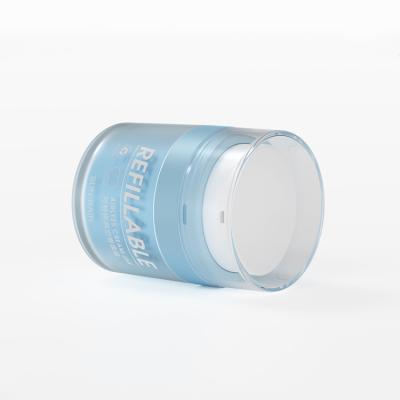 Cina Contenitore per la crema per il corpo in PET vuoto personalizzato Materiale PP Bottiglia cosmetica senza aria ricaricabile in vendita