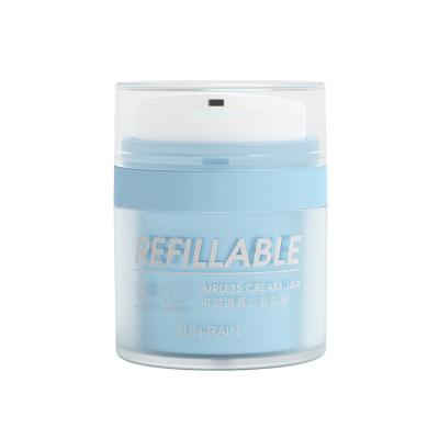 Cina Contenitore per la crema per il corpo in PET vuoto personalizzato Materiale PP Bottiglia cosmetica senza aria ricaricabile in vendita