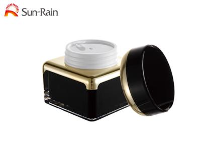 China Zwarte Vierkante Acrylkruiken voor de Room die van de Schoonheidsmiddelenluxe 30ml 50ml SR2366 verpakken Te koop